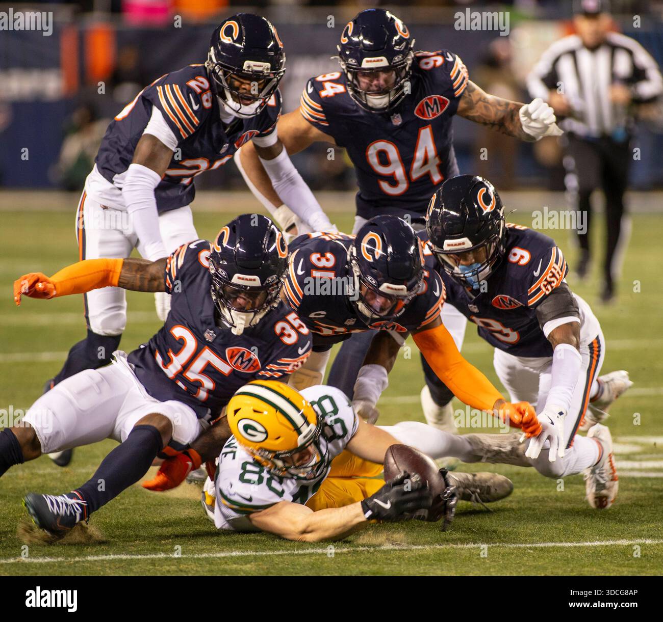 December 20, 2025: Green Bay Packers Luke Musgrave (88) chases the ...