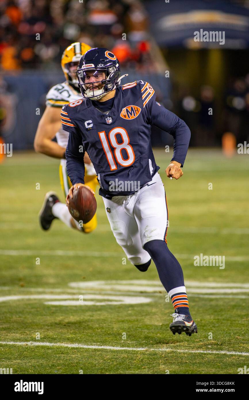 December 20, 2025: Chicago Bears quarterback Caleb Williams (18) runs ...