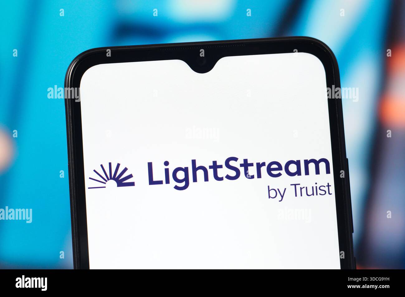 In this photo illustration, the LightStream by Truist (Light Stream ...