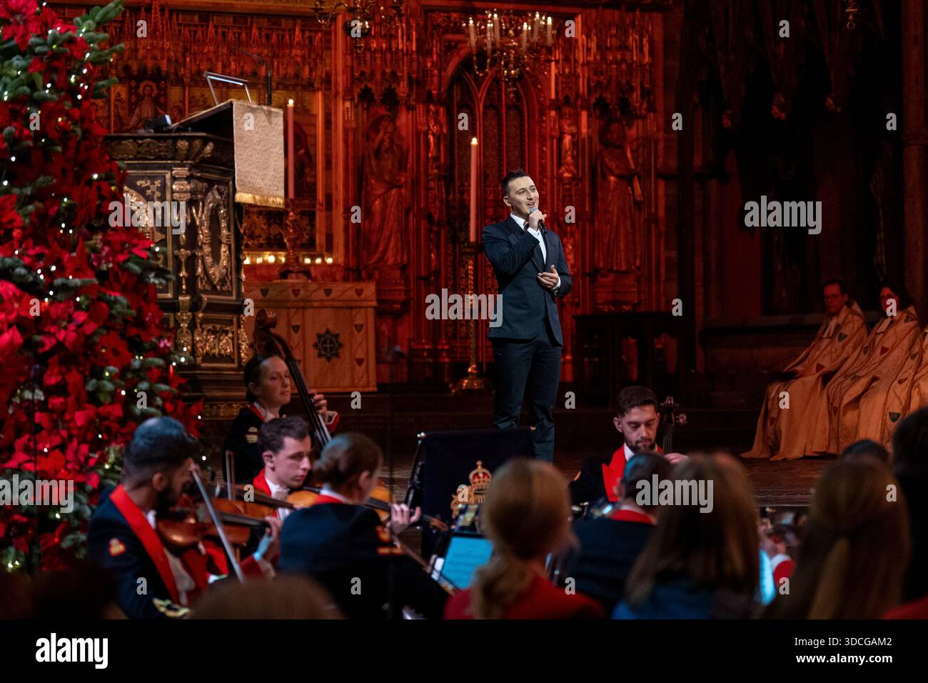 Singer songwriter Zak Abel during the Together At Christmas carol ...