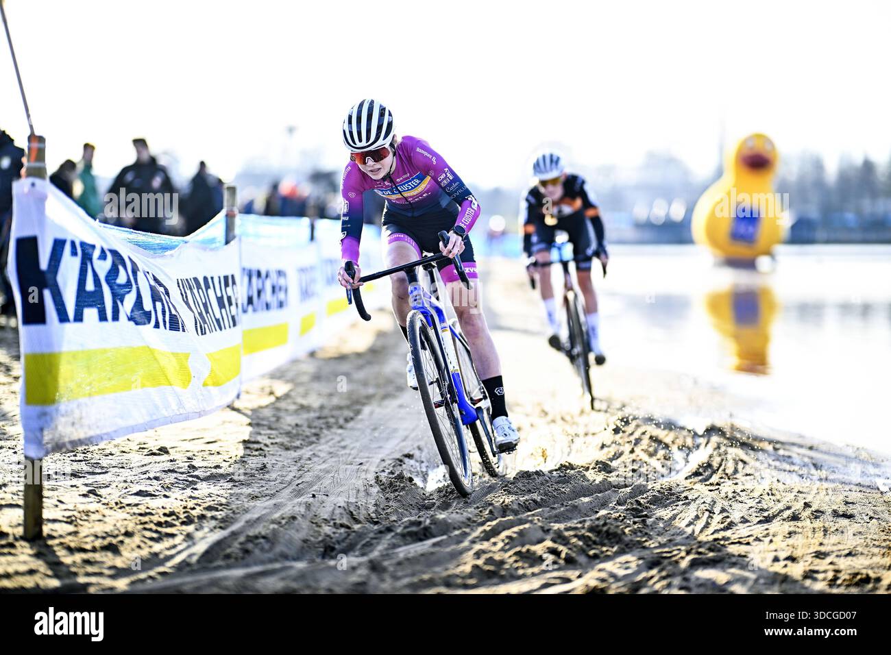 Belgian Laura Verdonschot pictured in action during the women elite ...