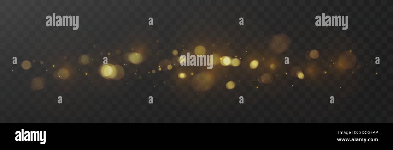 Golden floating bokeh light shimmering hi-res stock photography and ...