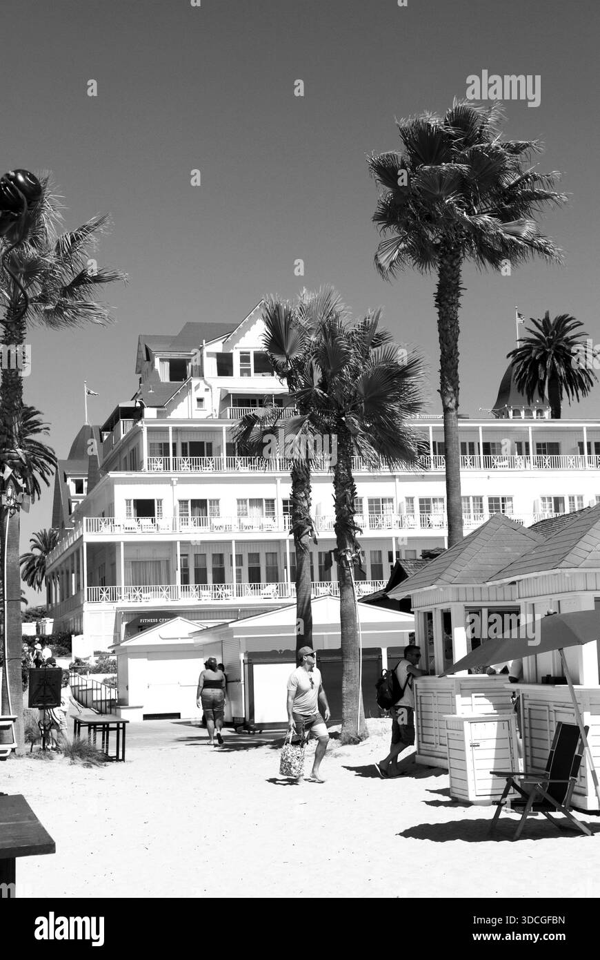 Luxury island resort in Black and White Stock Photos & Images - Alamy