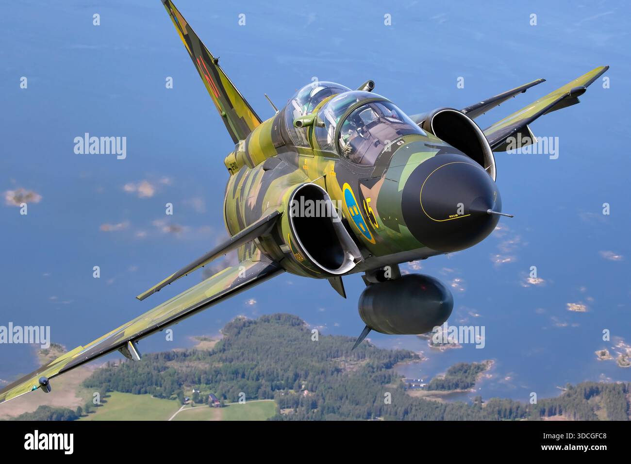 Saab SK 37E Viggen, registration SE-DXO, operated by the Swedish Air ...