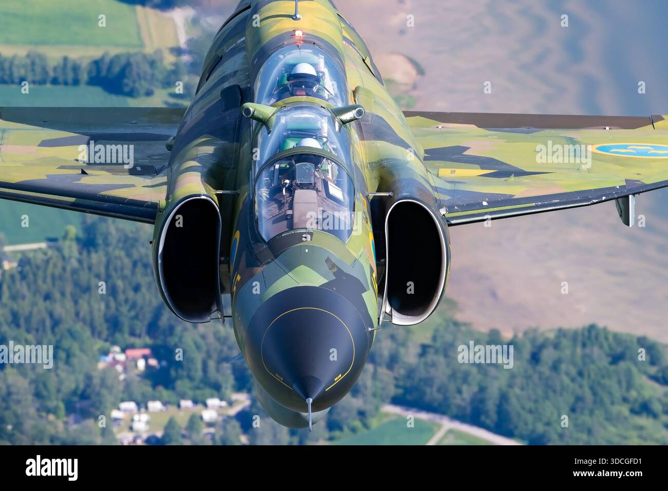 Saab SK 37E Viggen, registration SE-DXO, operated by the Swedish Air ...