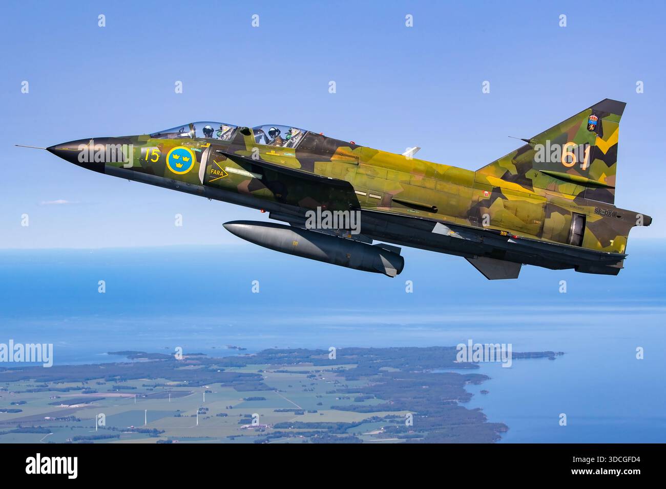 Saab SK 37E Viggen, registration SE-DXO, operated by the Swedish Air ...