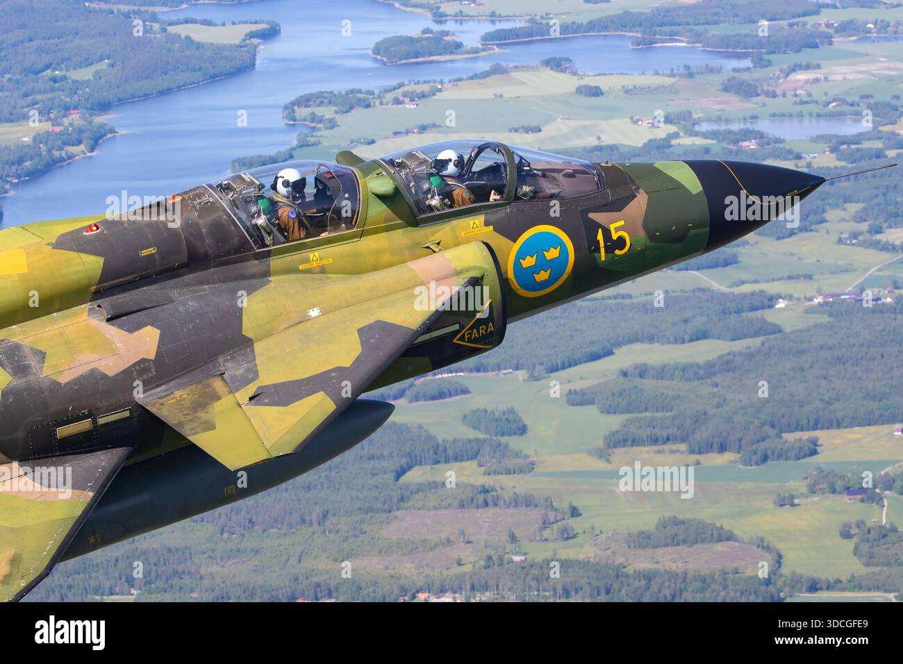 Saab SK 37E Viggen, registration SE-DXO, operated by the Swedish Air ...