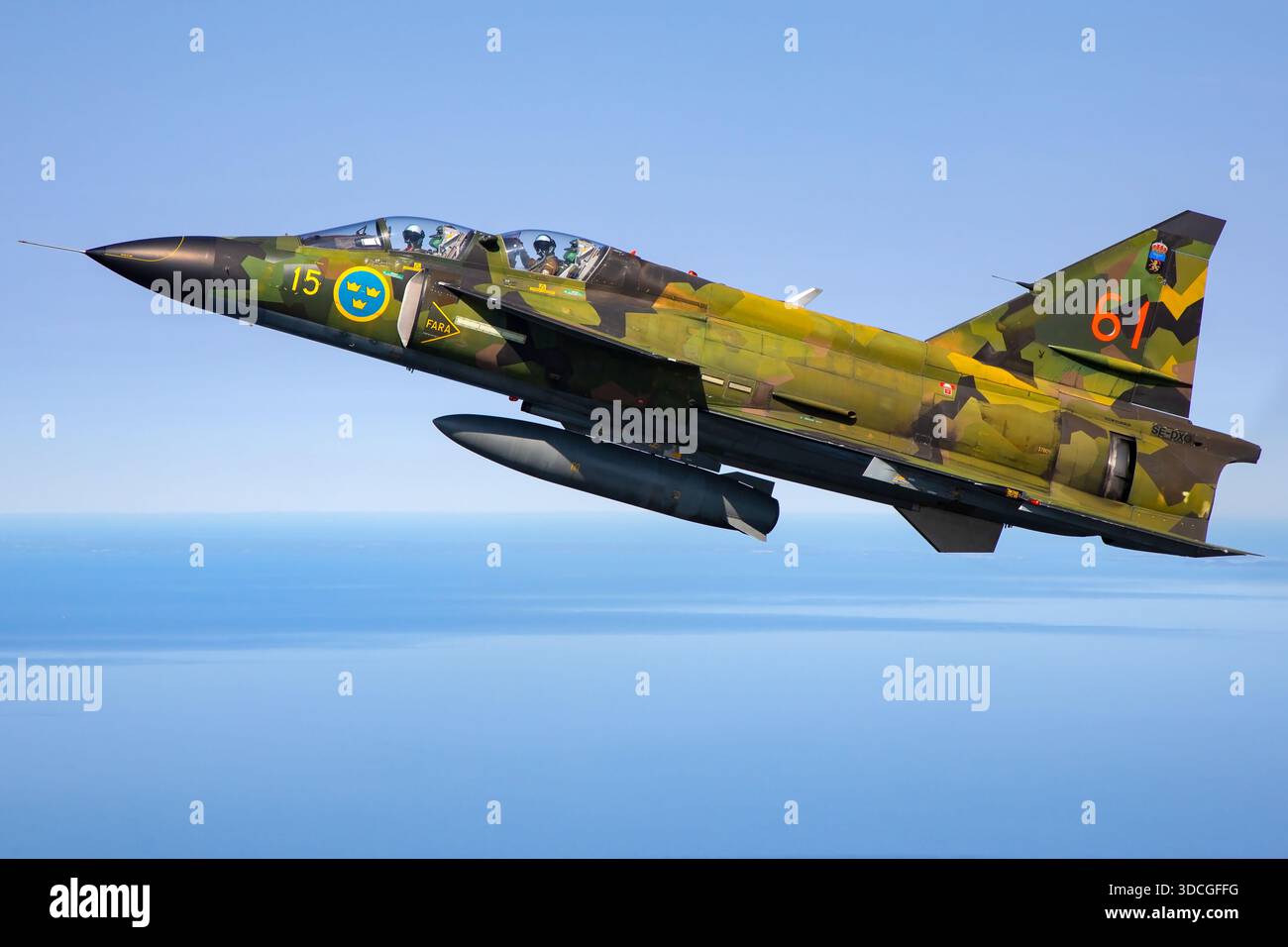 Saab SK 37E Viggen, registration SE-DXO, operated by the Swedish Air ...
