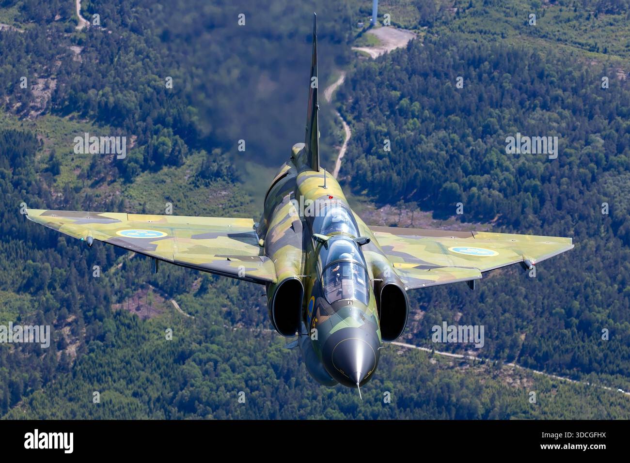 Saab SK 37E Viggen, registration SE-DXO, operated by the Swedish Air ...