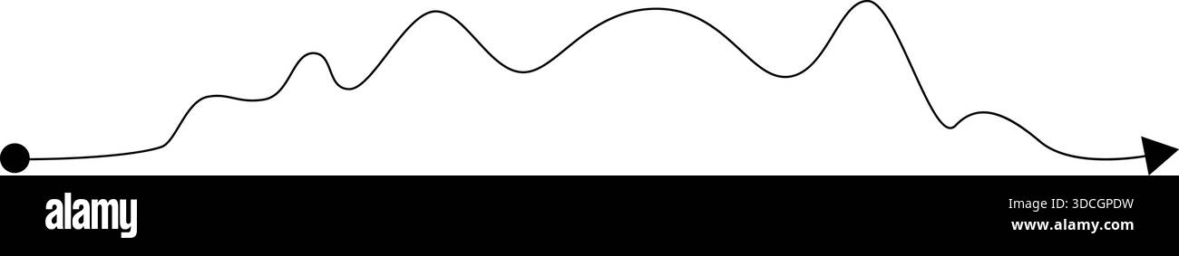 Smooth irregular line flows in wavy patterns creating continuous ...