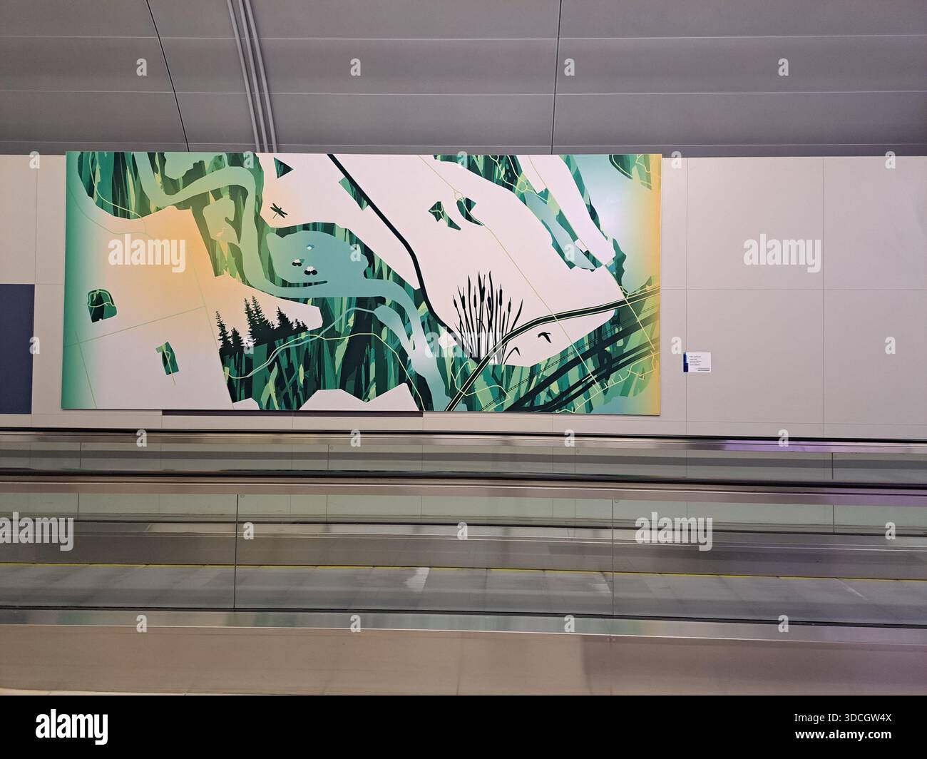 Perspectives biophilic design mural in the pedestrian tunnel at Billy ...