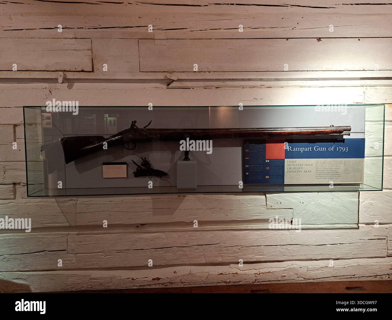 Rampart gun display in the blockhouse at Fort York National Historic ...