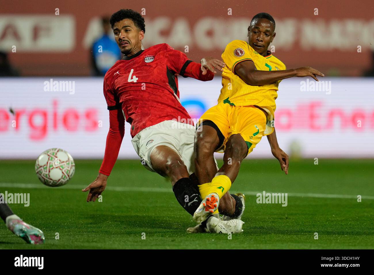 Zimbabwe's Prince Dube scores during the Africa Cup of Nations group B ...