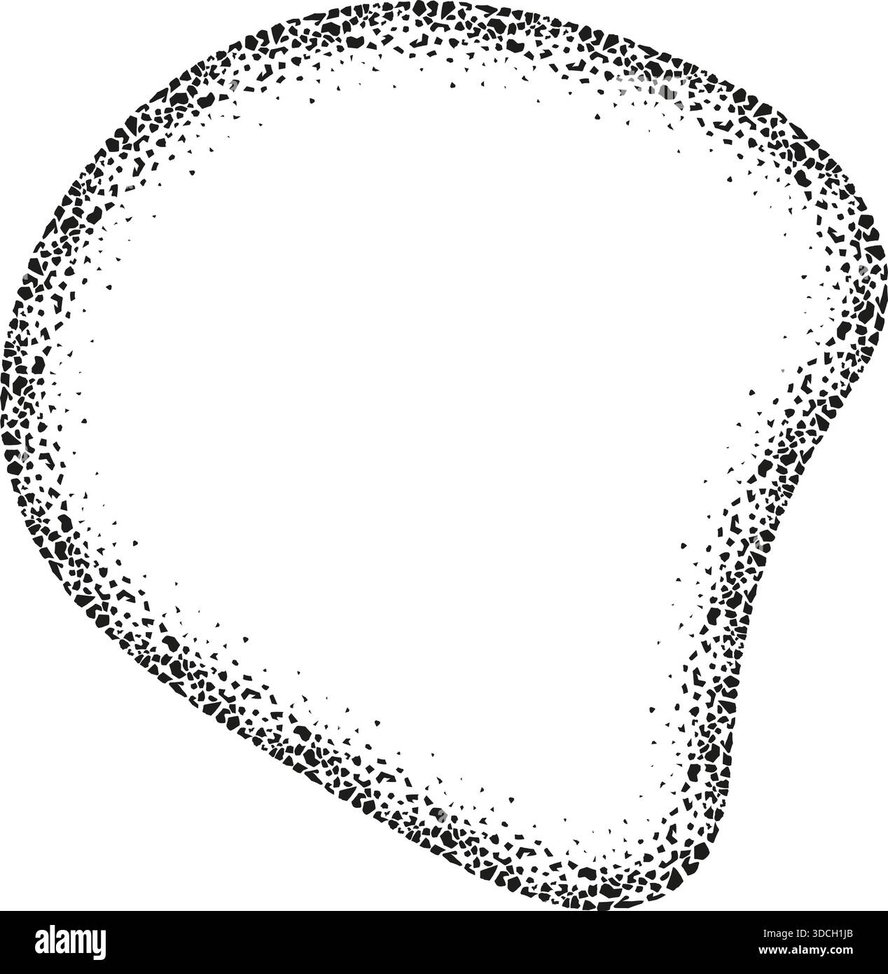 Free-flowing blob-like abstract shape with wavy curves and a textured ...