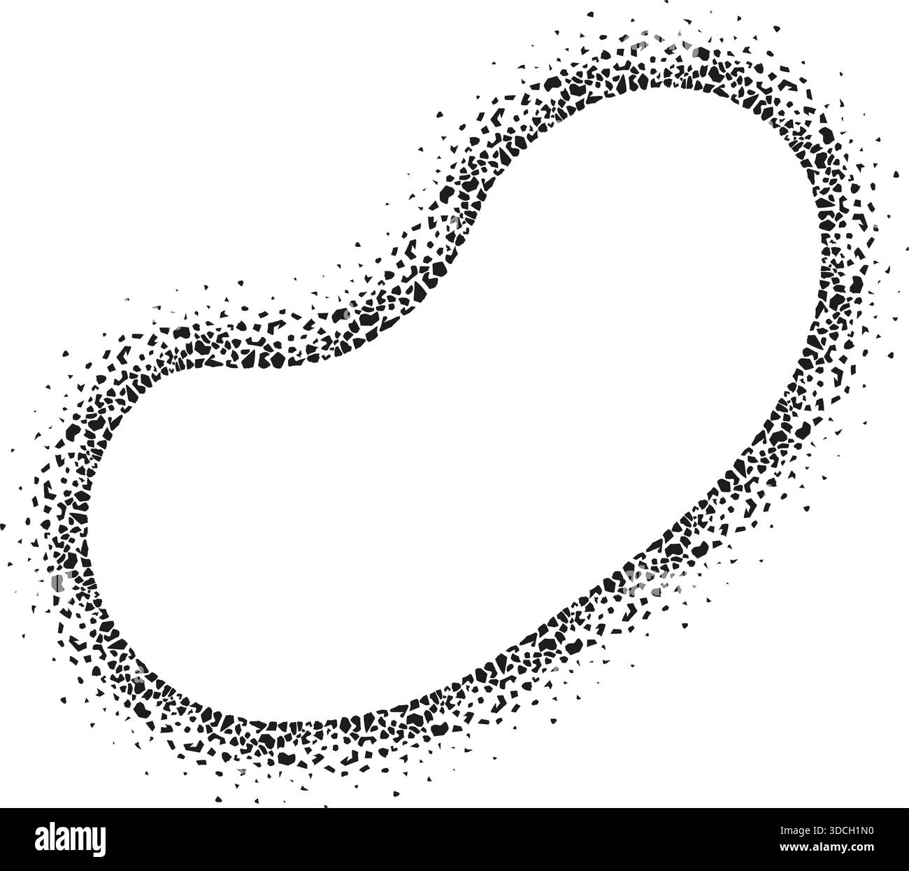 Freeform natural-inspired abstract design with smooth yet uneven curves ...