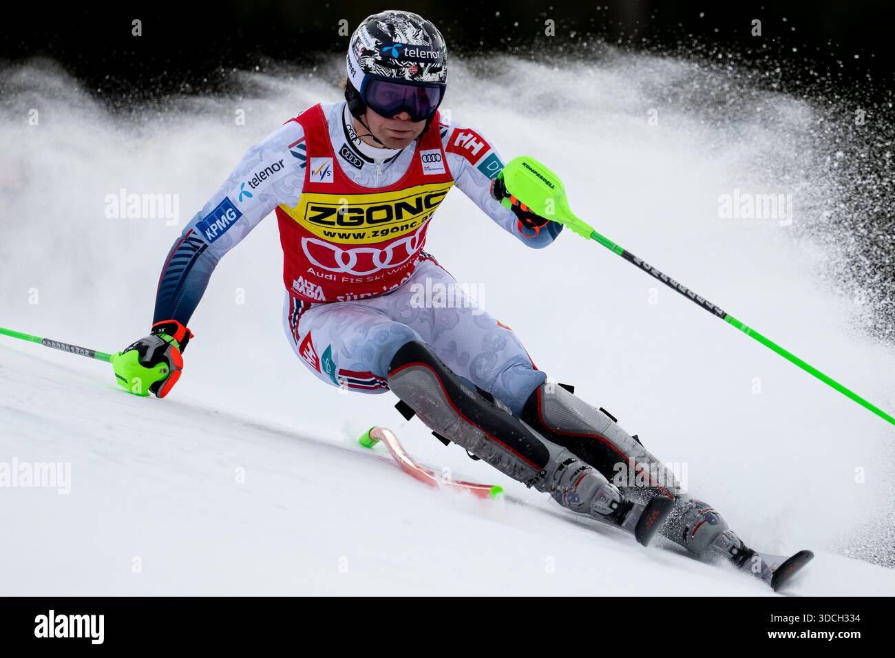 Alta Badia, Italy, 22 December 2025. HAUGAN Timon (NOR) competing in ...