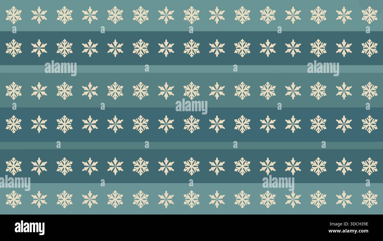 Repeating snowflake pattern on teal background Stock Vector Image & Art ...