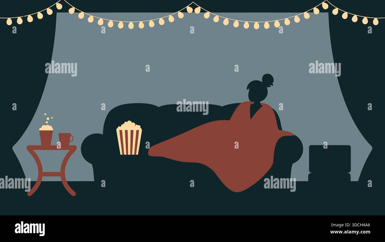 Movie together Stock Vector Images - Alamy