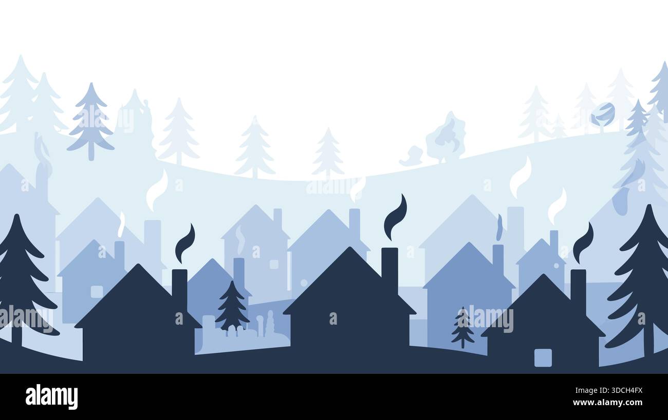 Winter serene Stock Vector Images - Alamy