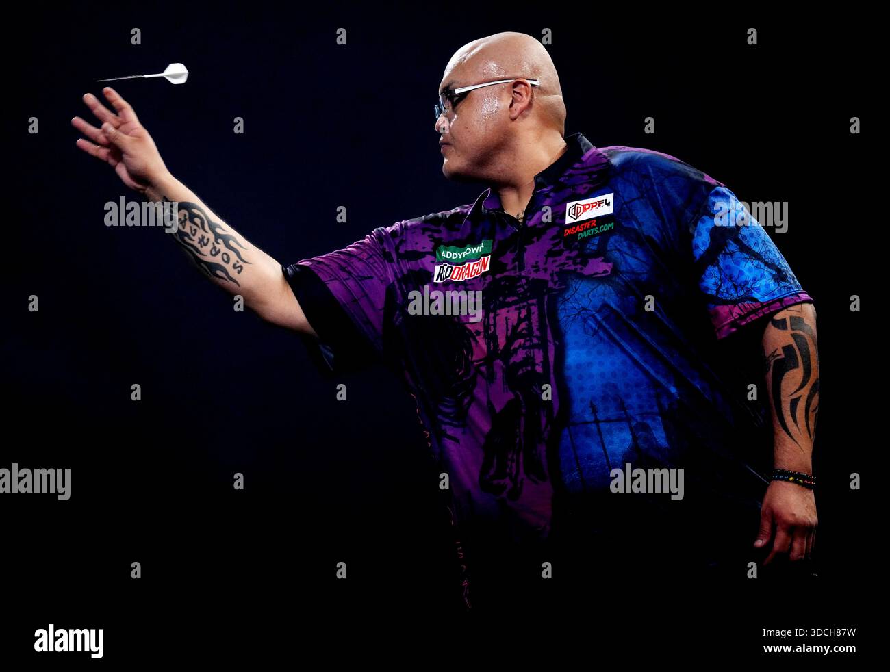 USA's Adam Sevada during his match against England's Charlie Manby on ...
