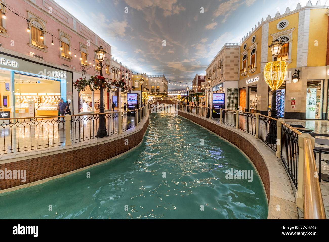 DOHA, QATAR - SEPTEMBER 21, 2023: Interior of Villaggio Mall in Doha ...