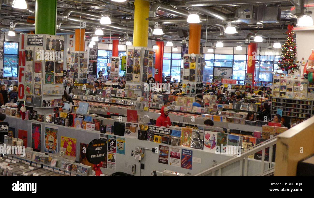 Los Angeles, California, USA 21st December 2025 Amoeba Music Store on ...
