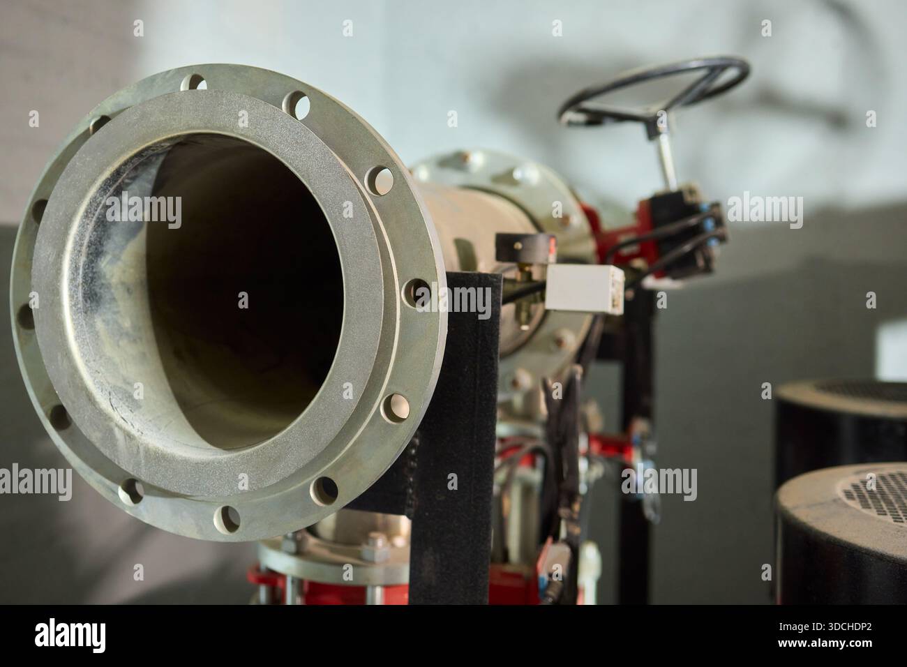 An Industrial Pipe Equipped with Valves and Sensors Found in a ...