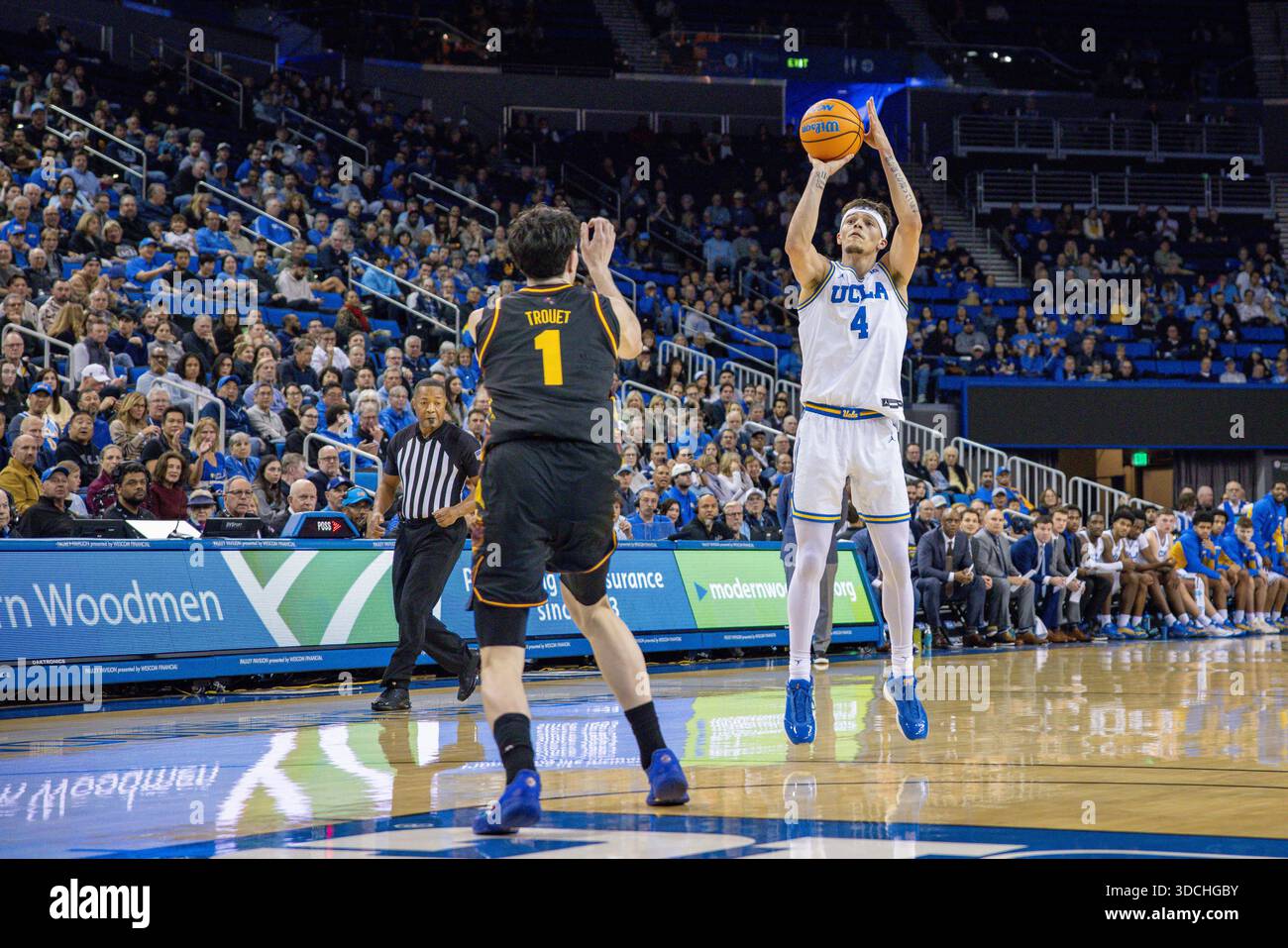 LOS ANGELES, CA - DECEMBER 17: UCLA Bruins guard Jamar Brown #4 shoots ...