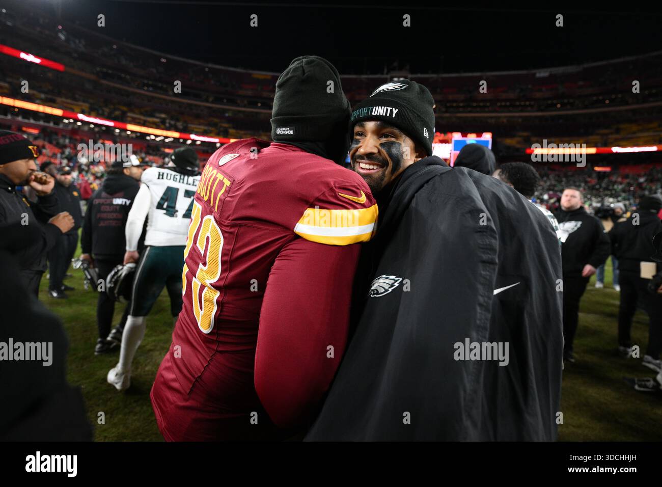 Washington Commanders offensive tackle Trent Scott (73) Philadelphia ...
