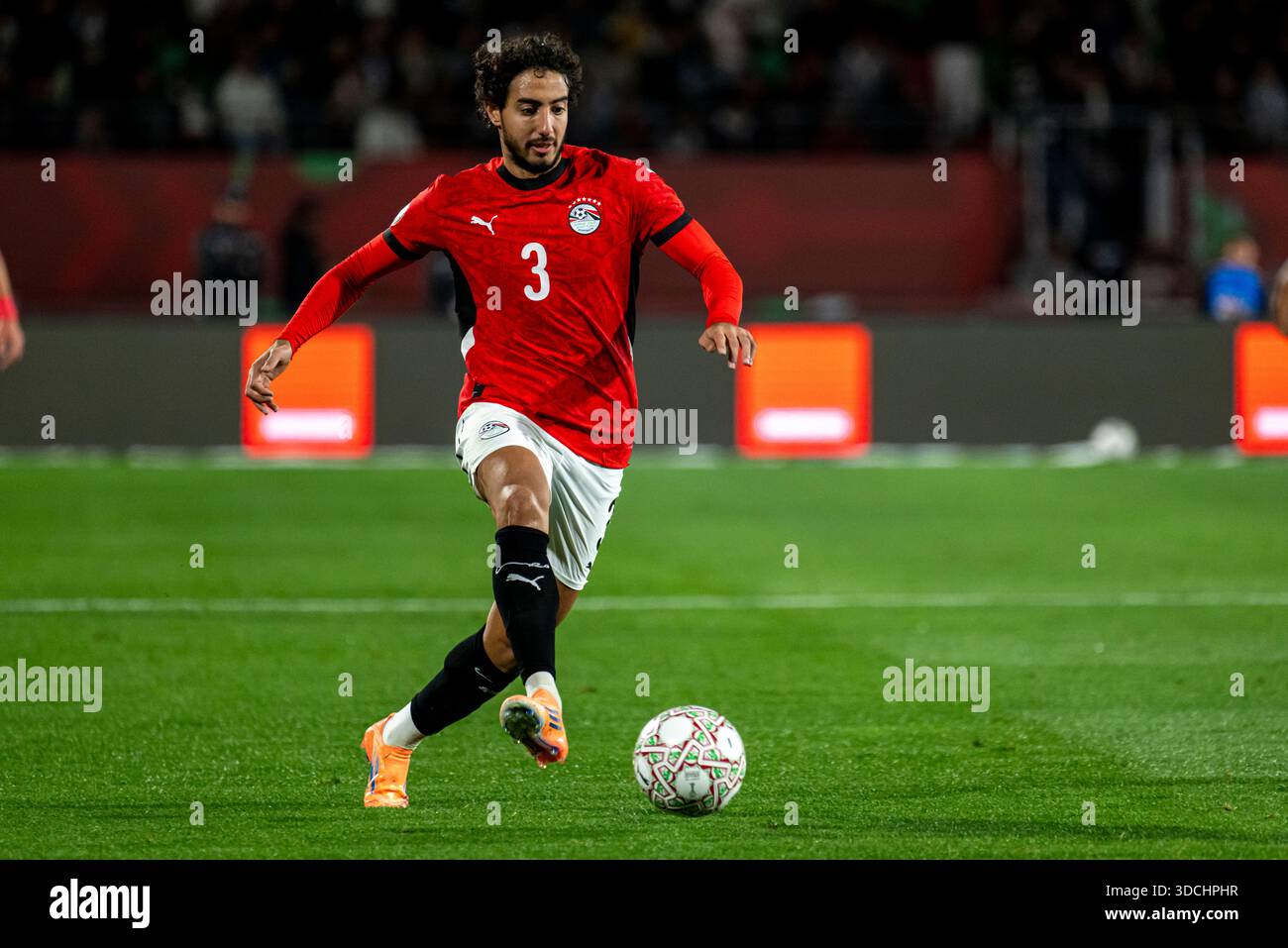 Mohamed Hany of Egypt runs with the ball during the Africa Cup of ...