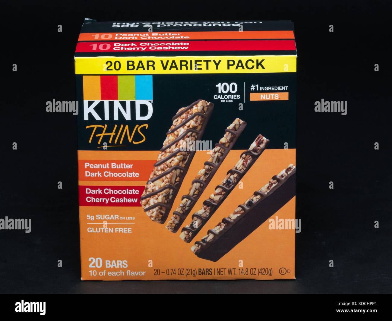 July 20, 2024, Palm Springs, California, USA: A box of Kind Thins snack ...