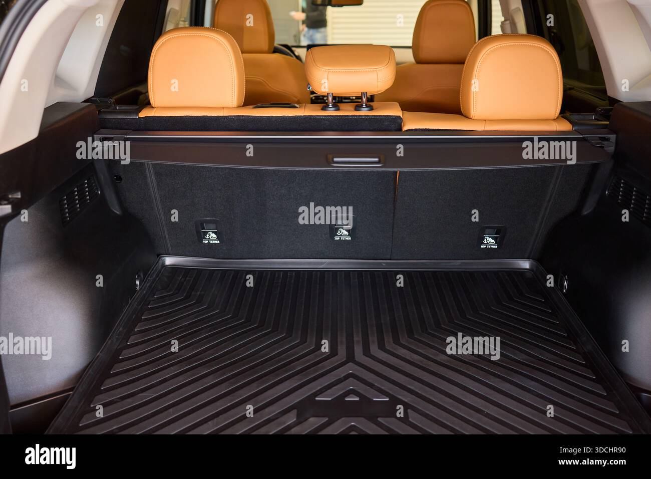 Modern SUVs have a stylish, spacious interior with foldable back seats ...