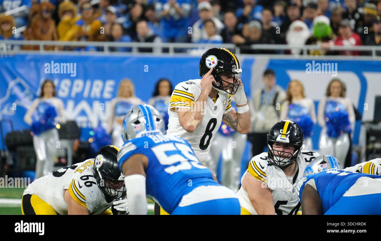 Dec 21, 2025: Aaron Rodgers #8 during the Pittsburgh Steelers vs ...