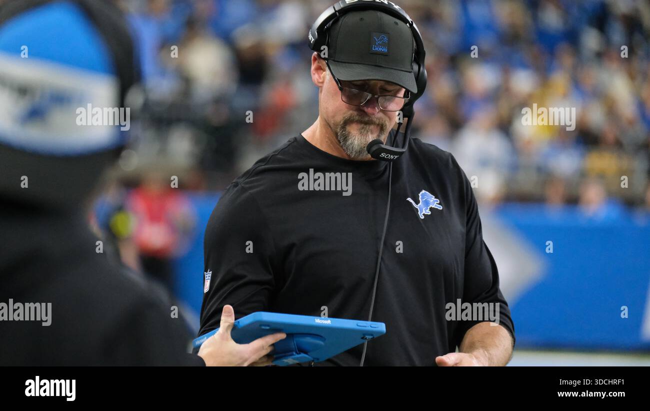 Dec 21, 2025: Head Coach Dan Campbell during the Pittsburgh Steelers vs ...