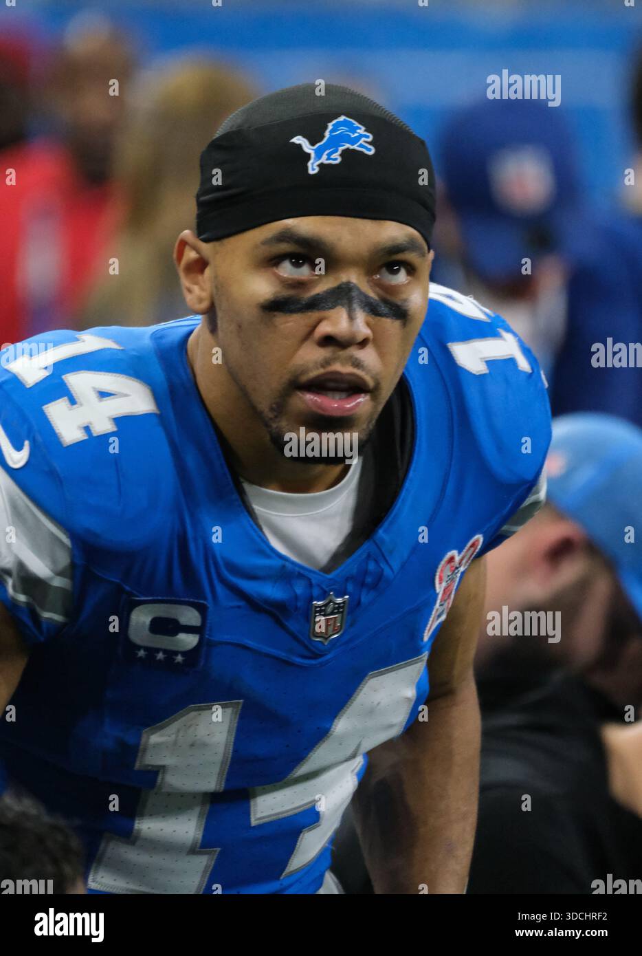 Dec 21, 2025: Amon-Ra St. Brown #14 during the Pittsburgh Steelers vs ...