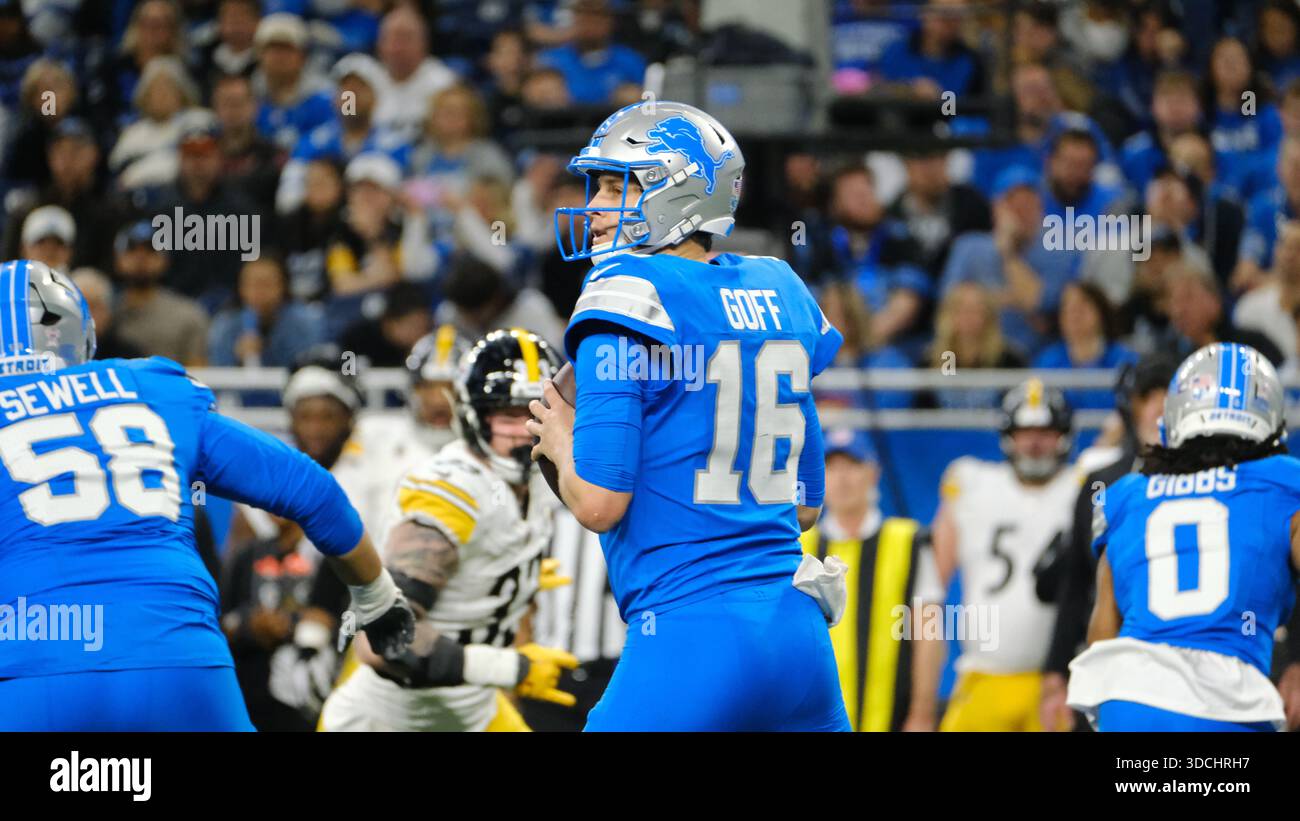 Dec 21, 2025: Jared Goff #16 during the Pittsburgh Steelers vs Detroit ...