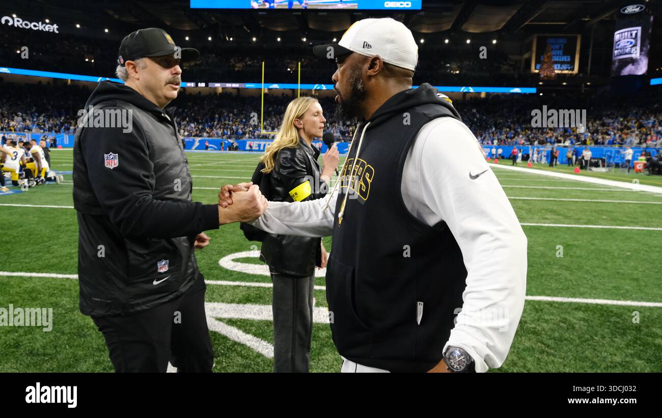 Dec 21, 2025: Head Coach Mike Tomlin and Arthur Smith during the ...