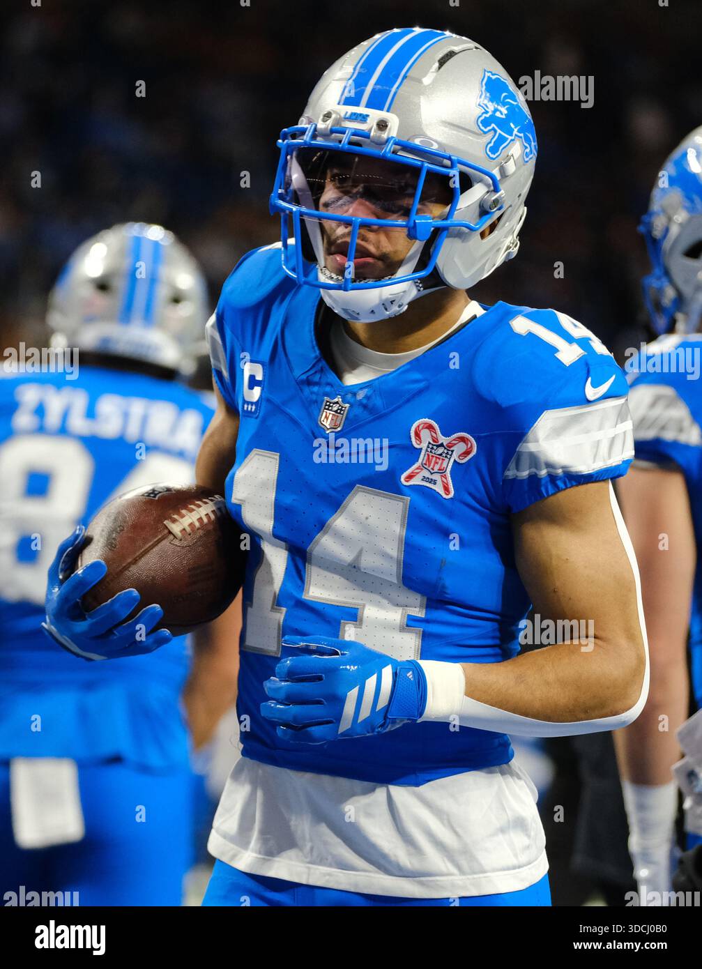 Dec 21, 2025: Amon-Ra St. Brown #14 during the Pittsburgh Steelers vs ...