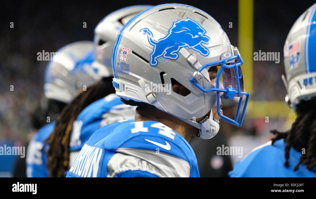 Dec 21, 2025: Amon-Ra St. Brown #14 during the Pittsburgh Steelers vs ...