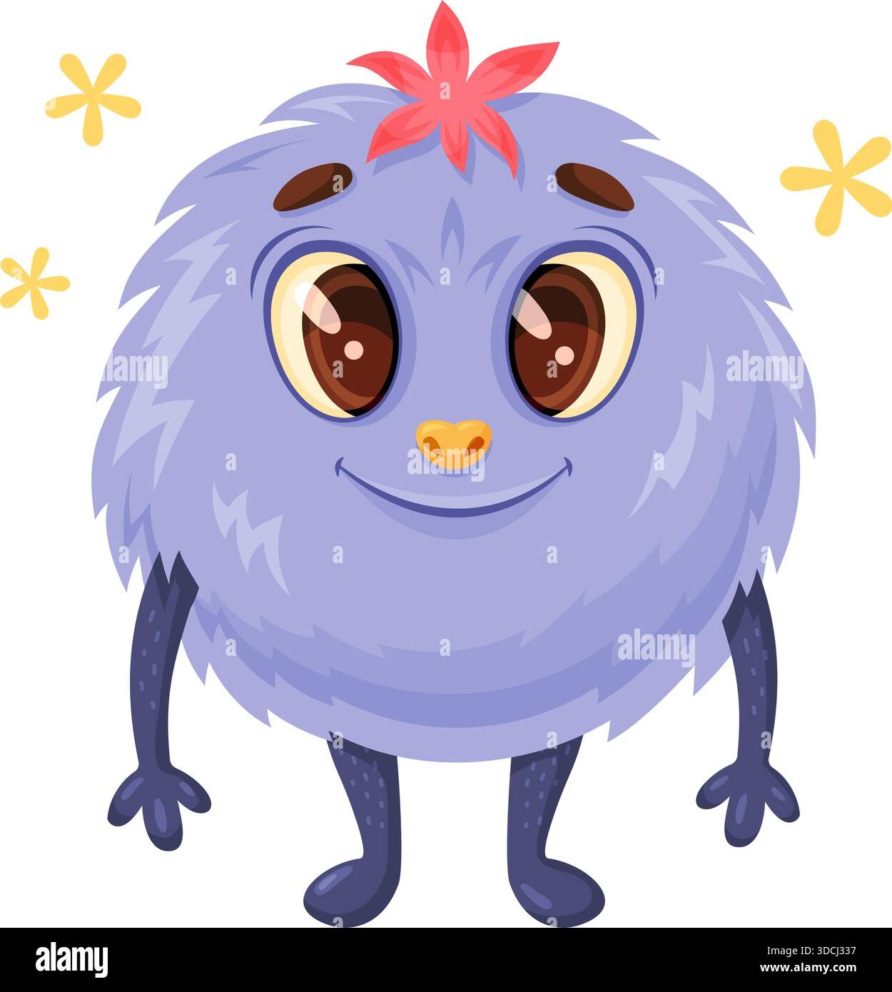 Friendly monster illustration Stock Vector Images - Alamy