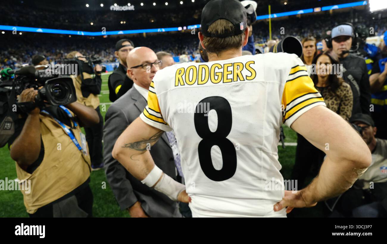 Dec 21, 2025: Aaron Rodgers #8 during the Pittsburgh Steelers vs ...
