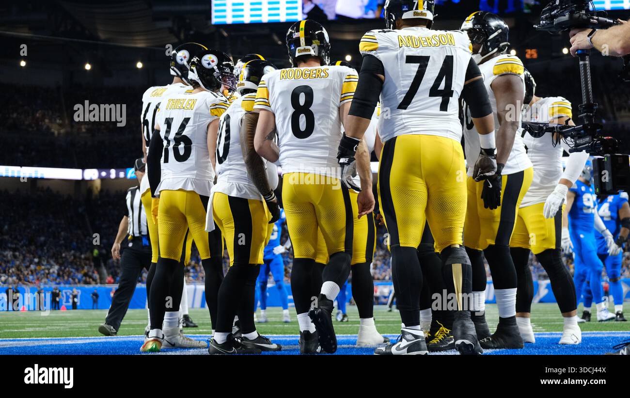 Dec 21, 2025: Aaron Rodgers #8 during the Pittsburgh Steelers vs ...