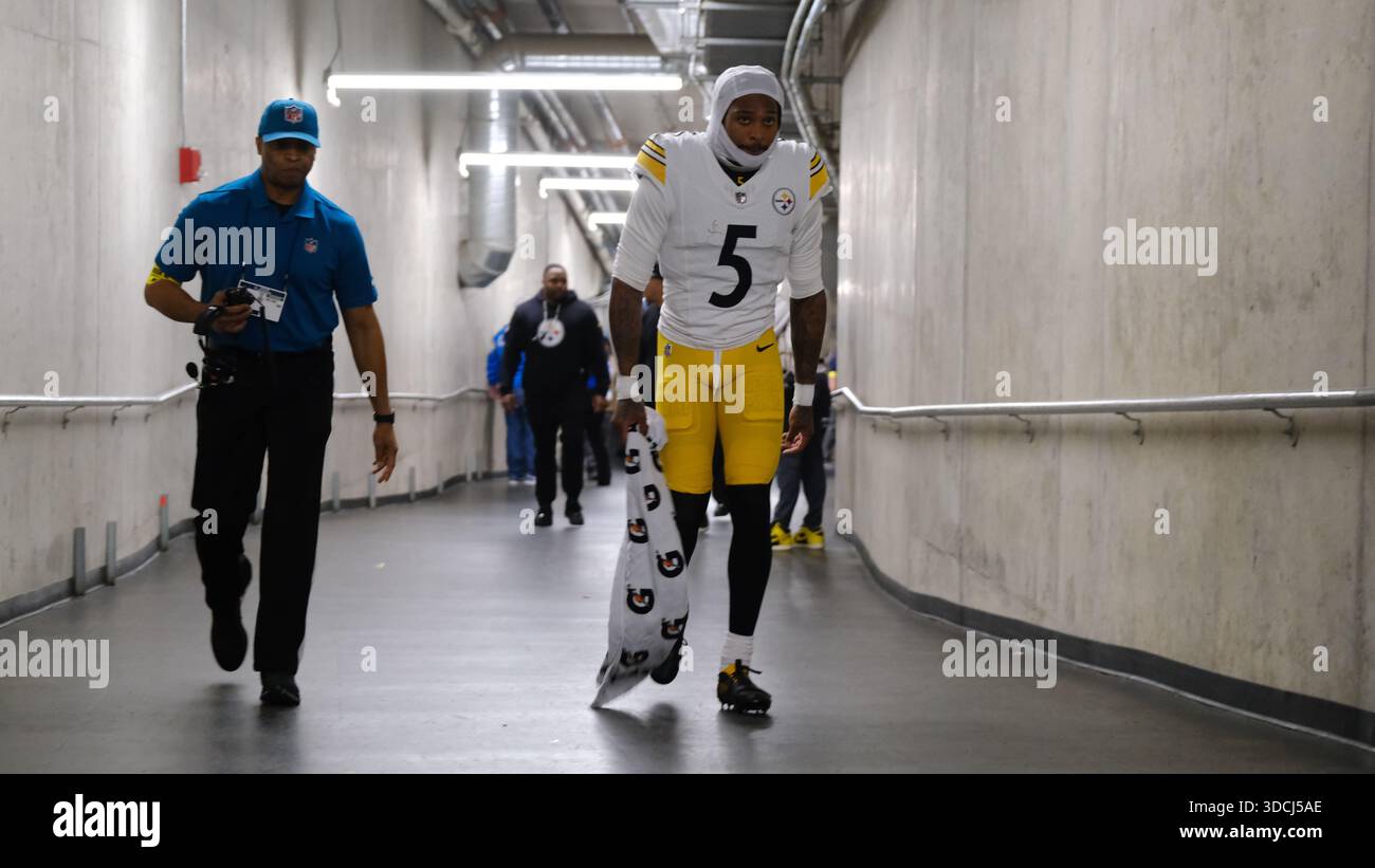 Dec 21, 2025: Jalen Ramsey #5 during the Pittsburgh Steelers vs Detroit ...