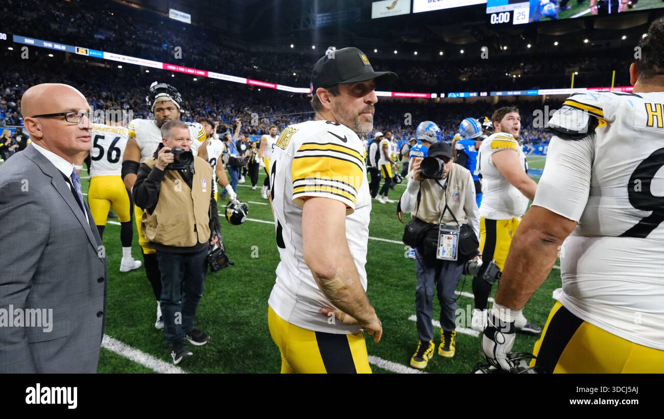 Dec 21, 2025: Aaron Rodgers #8 during the Pittsburgh Steelers vs ...