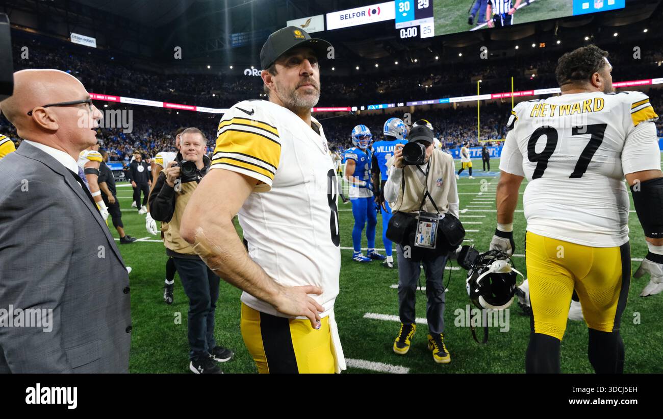 Dec 21, 2025: Aaron Rodgers #8 during the Pittsburgh Steelers vs ...
