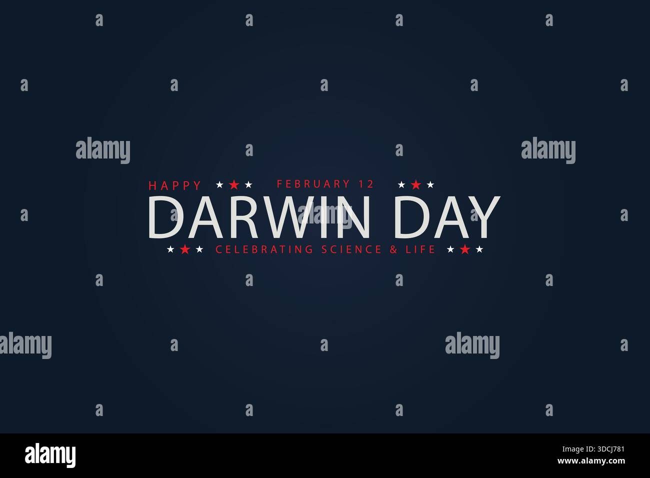 February 12 A Tribute to Charles Darwin and His Legacy Stock Vector ...