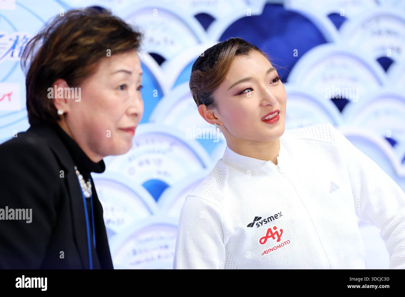 (L-R) Sonoko Nakano coach, Kaori Sakamoto, DECEMBER 21, 2025 - Figure ...