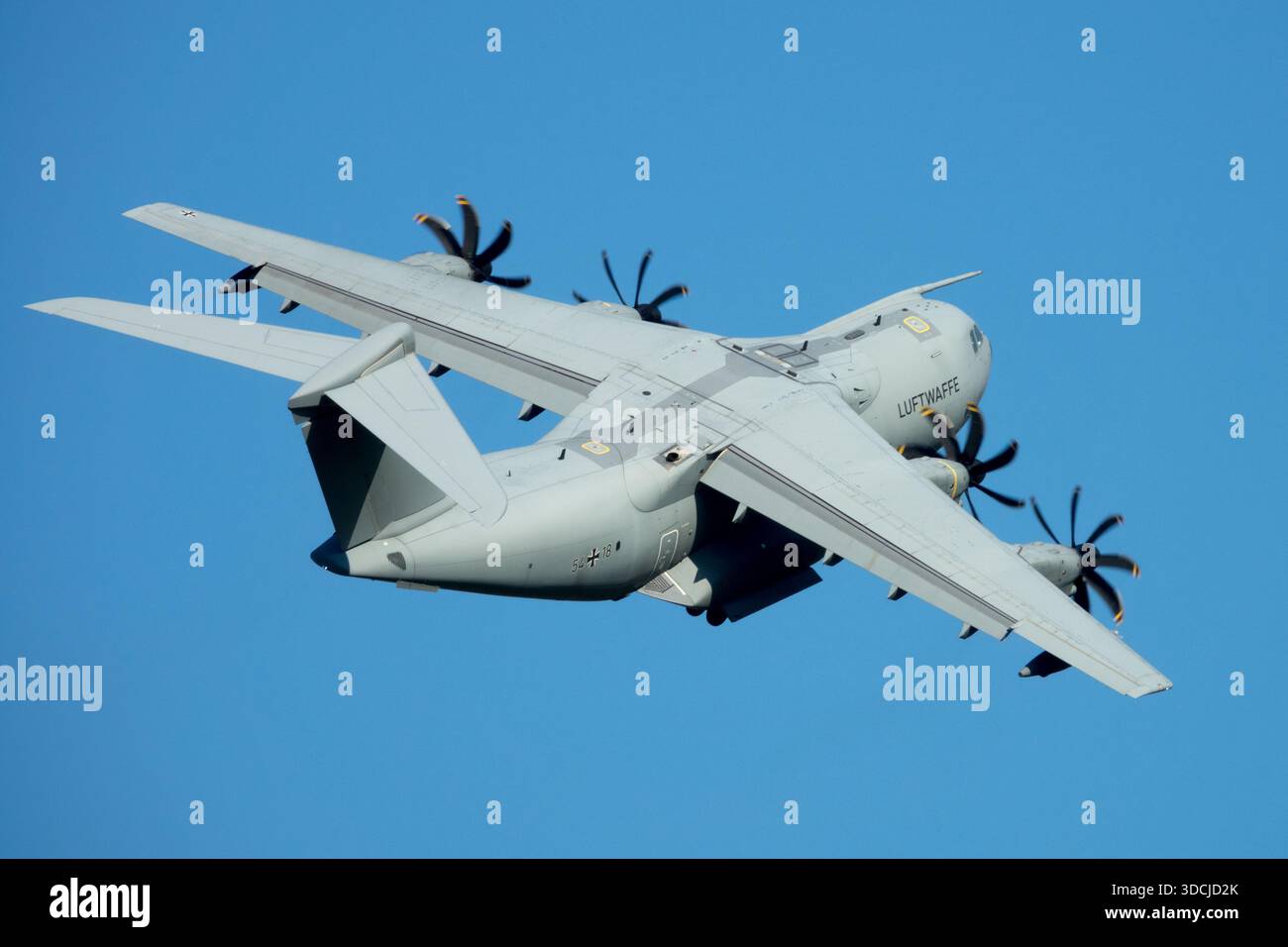 Airbus A400M Atlas, a tactical airlift propeller plane Stock Photo - Alamy