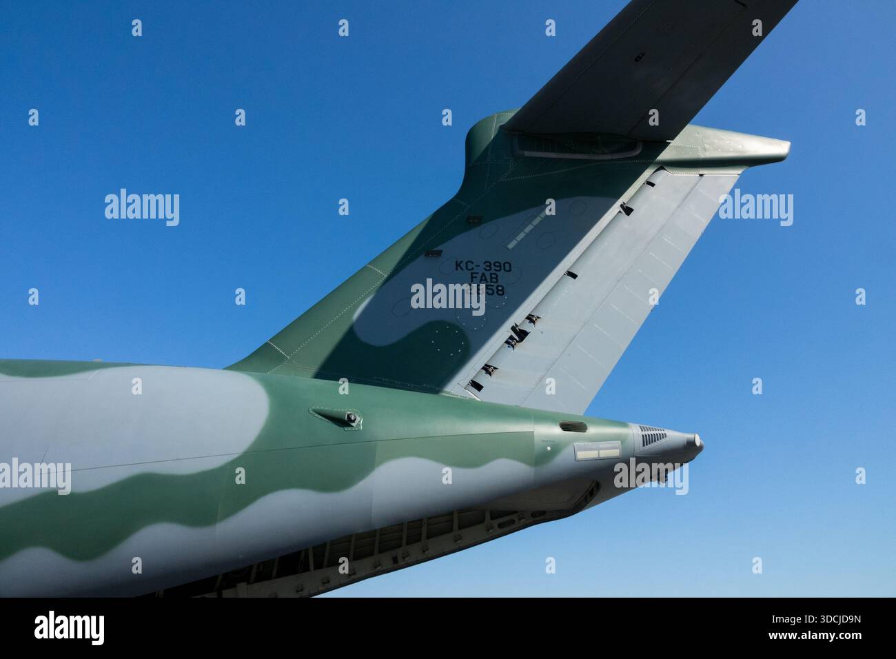 Embraer KC-390 Millennium military transport aircraft, airplane tail ...