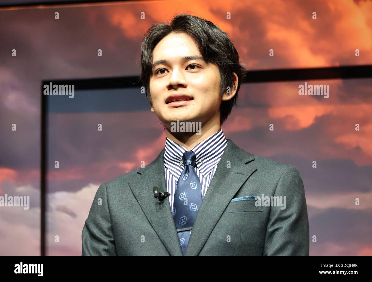 Tokyo, Japan. 23rd Dec, 2025. Japanese actor Takumi Kitamura speaks as ...